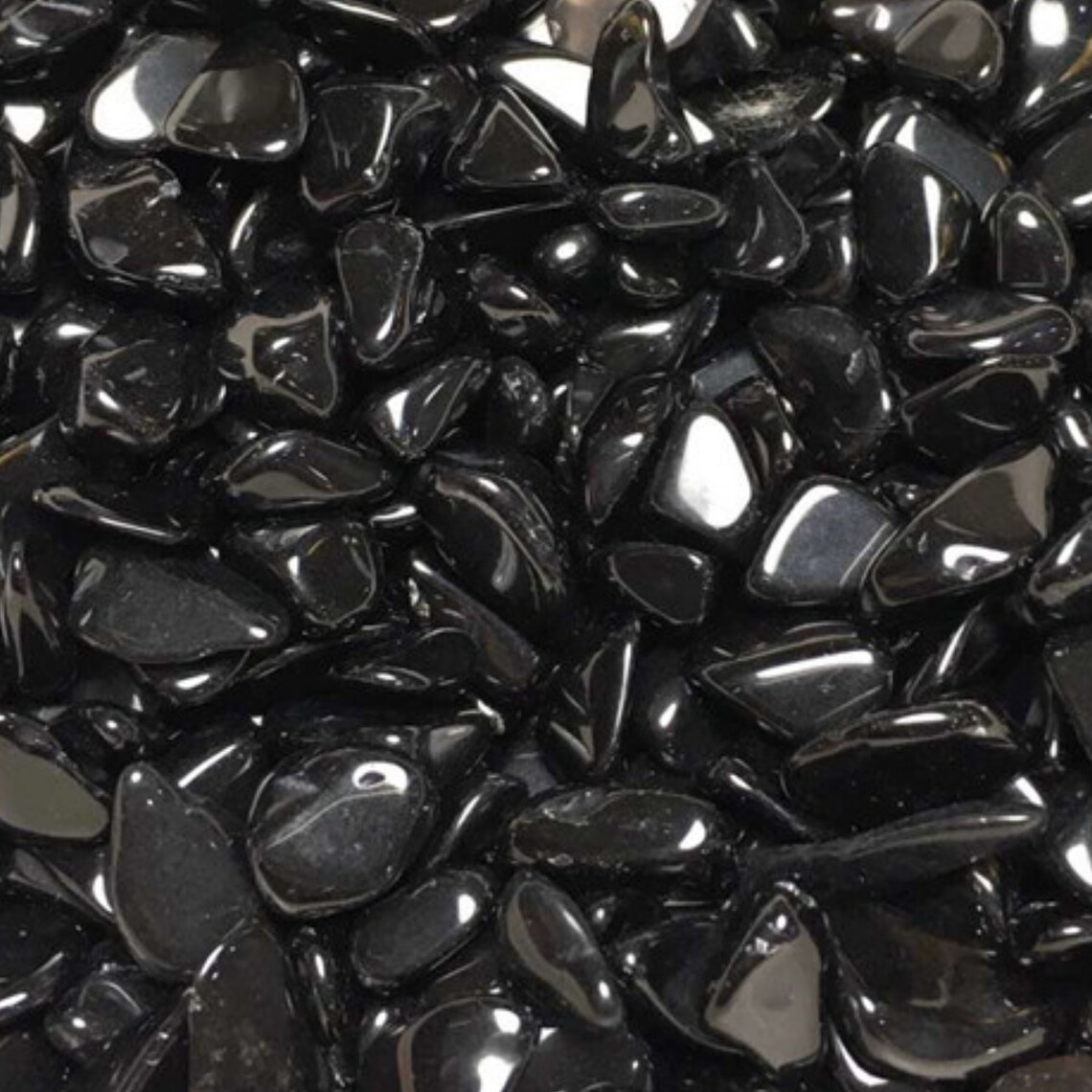 100g of Natural Obsidian Chips Mini Tumbled Obsidian Stones | Etsy