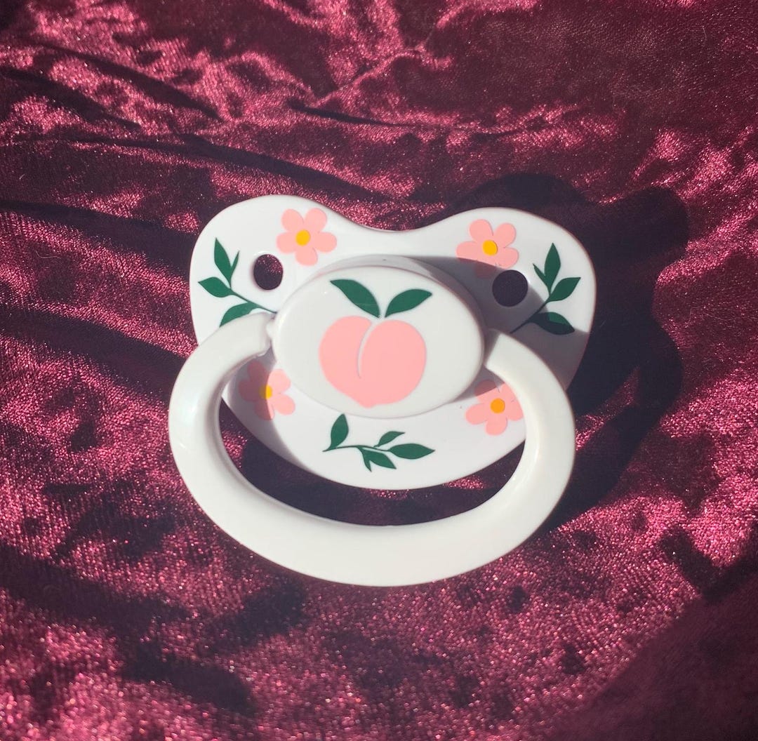 Peach Blossom ADULT Pacifier (custom Color Optional) Wildflower - Etsy