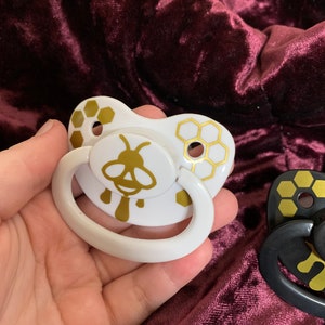 Honey Bee ADULT Pacifier (custom Color) - Etsy