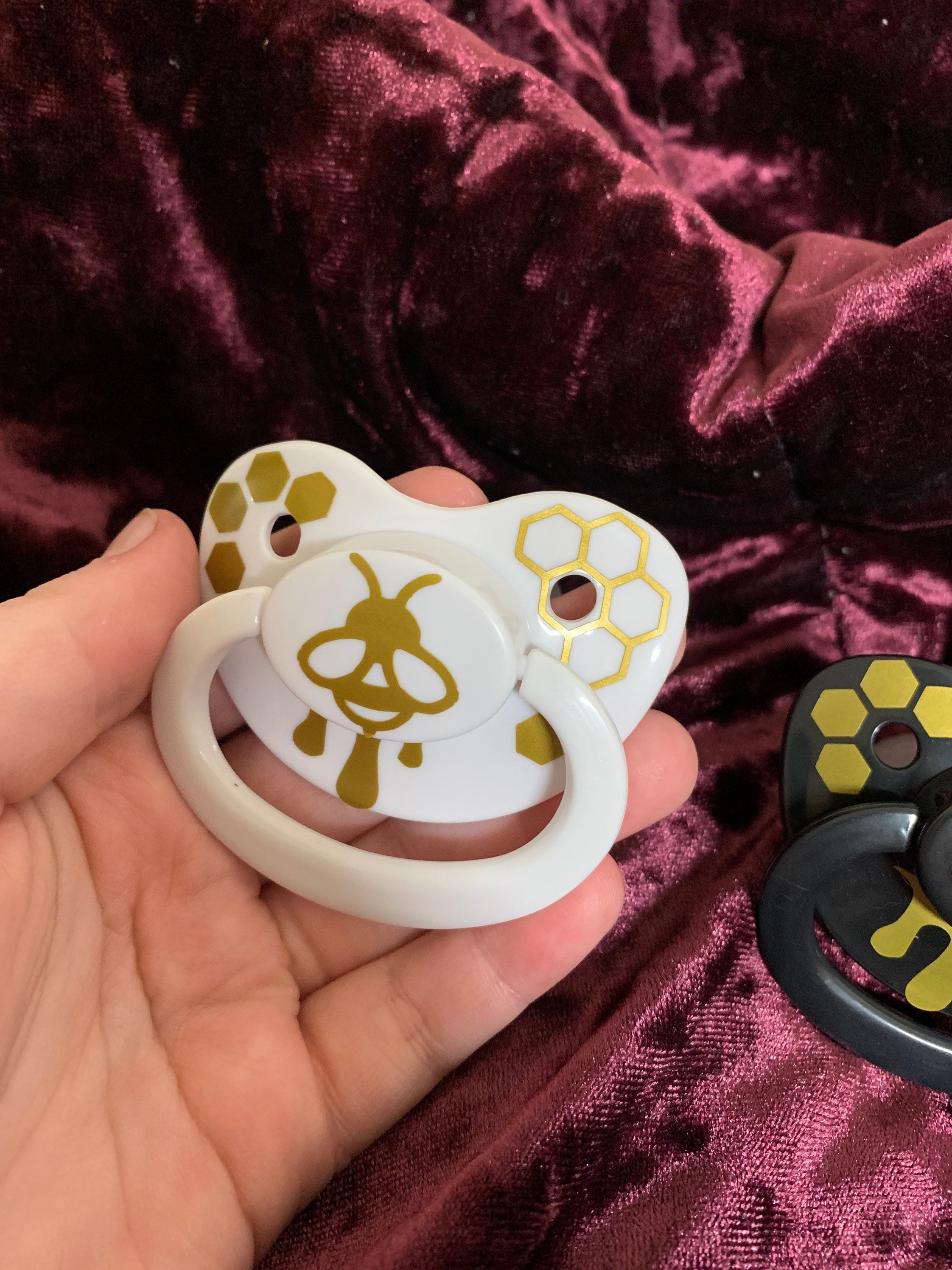 Honey Bee ADULT Pacifier custom Color - Etsy