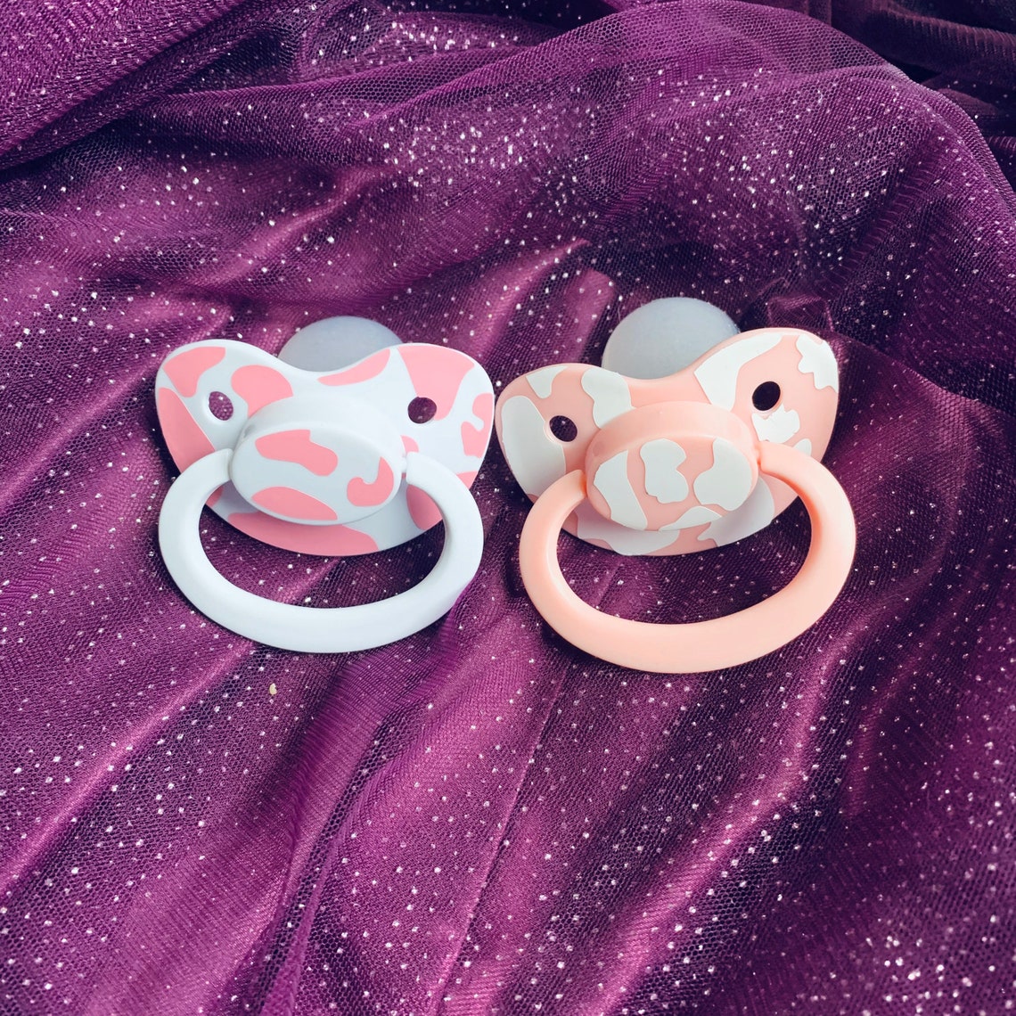 Cow Print ADULT Pacifier custom Color - Etsy