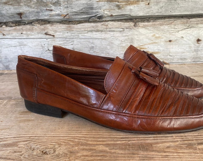 Brown Vintage Loafers From BRUMEN Made in Italy ,leather Shoes, Men’s ...
