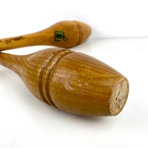 Retro Gymnastic Wood Clubs, Juggling Accessory, Retro Gymnasium Bats - Etsy