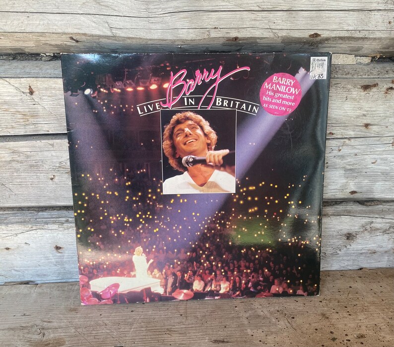 Vintage Barry Manilow Vinyl Record: Live in Britain 80s Compilation - Etsy