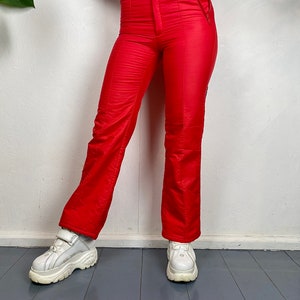 Vintage Red Ski Pants, Salopettes Winter Wear Junior 164, Xs - Etsy