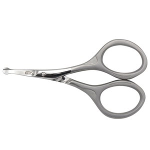 Nose Hair Scissors, Rounded Tip Facial Hair Trimming Scissors ...