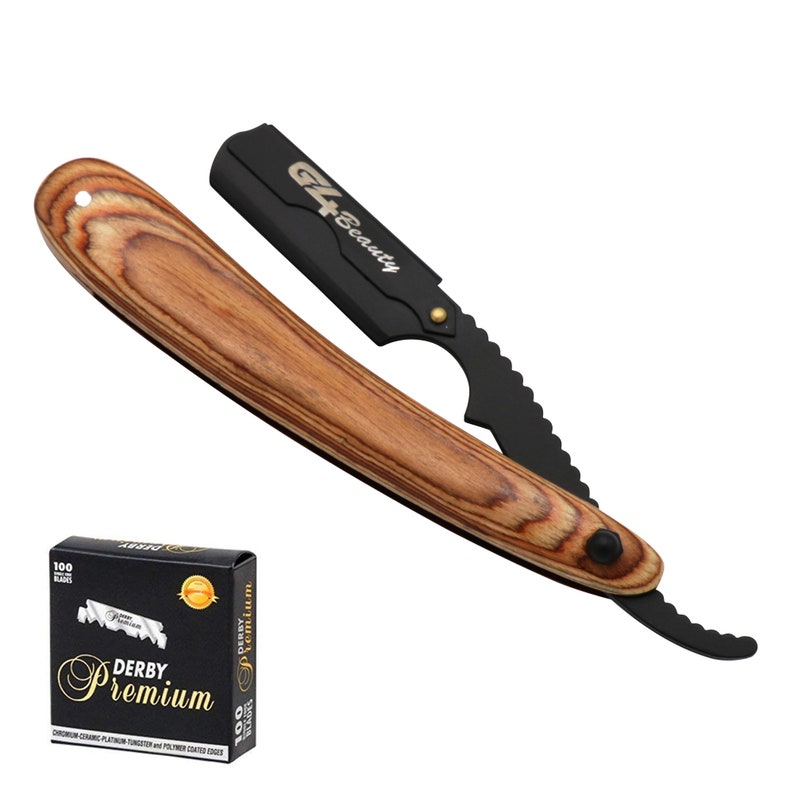G4 Straight Edge Razor Professional Barber Artifical Wood - Etsy