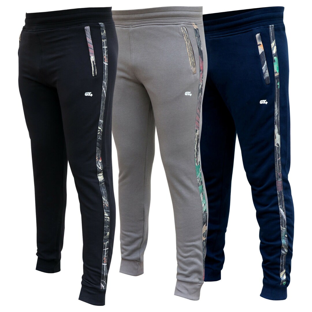 G4 Vision Jogging Trousers Slim Fit Men Tracksuit Sports Gym Skinny ...