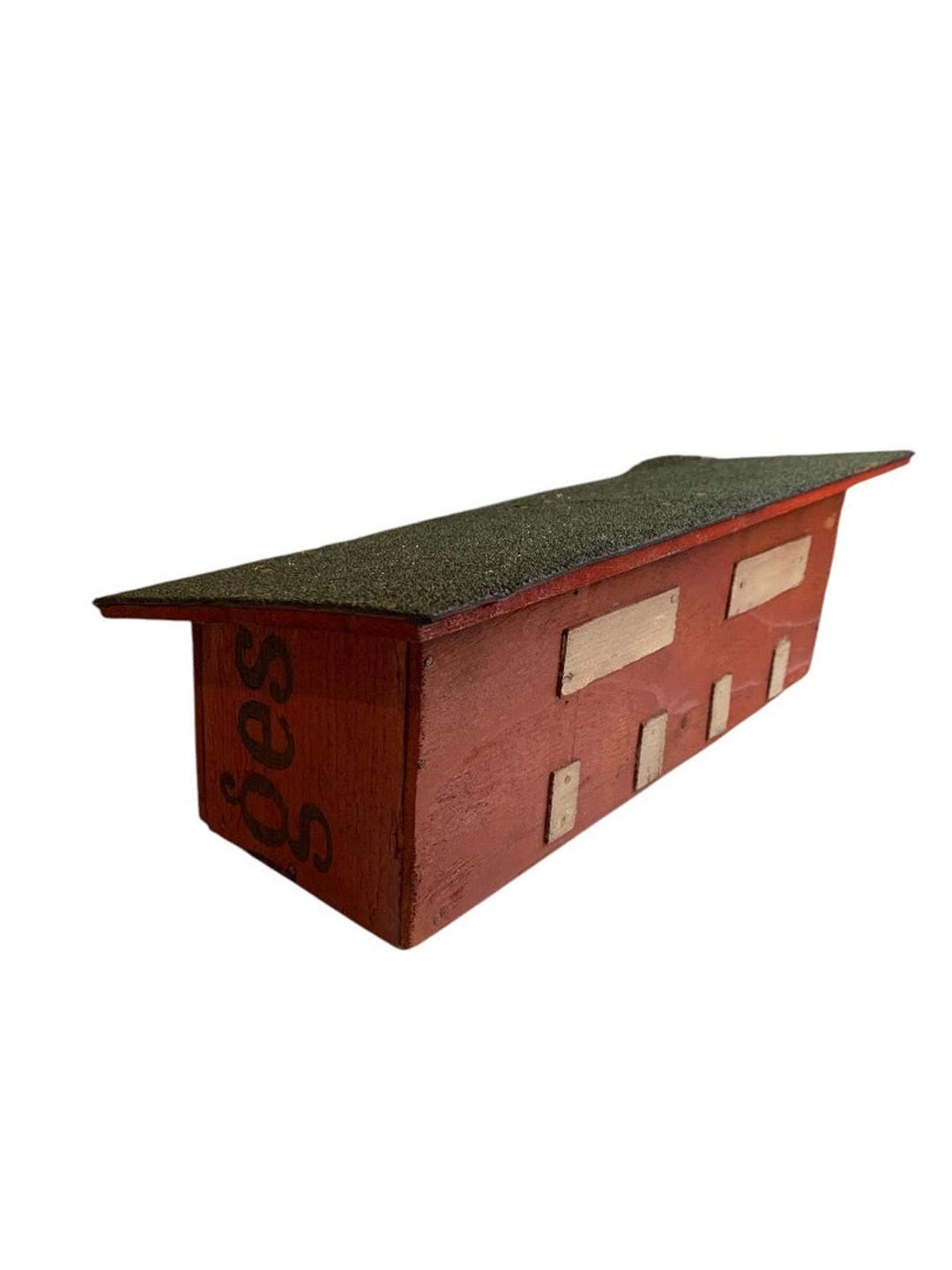 Vintage Primitive Wooden Farmhouse Miniature Outbuilding 1941 Red - Etsy
