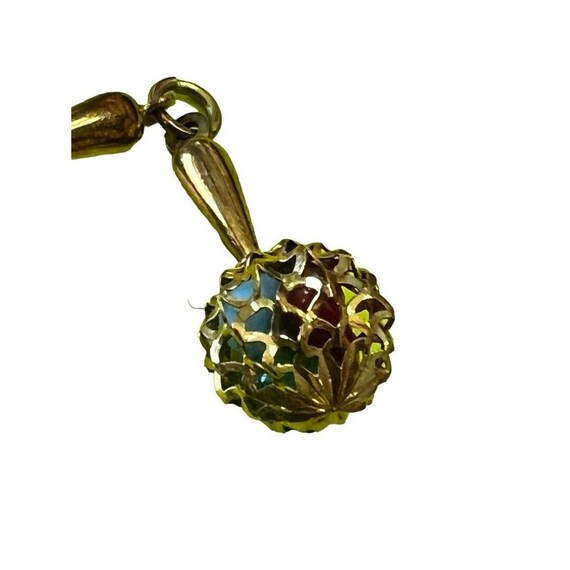 14k Gold Vintage Maracas Pendant Charm Stone Shakers … - Gem