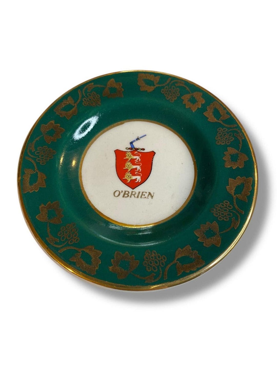 Vintage Arklow Pottery O'brien Crest Historic Families of Dublin Plate ...
