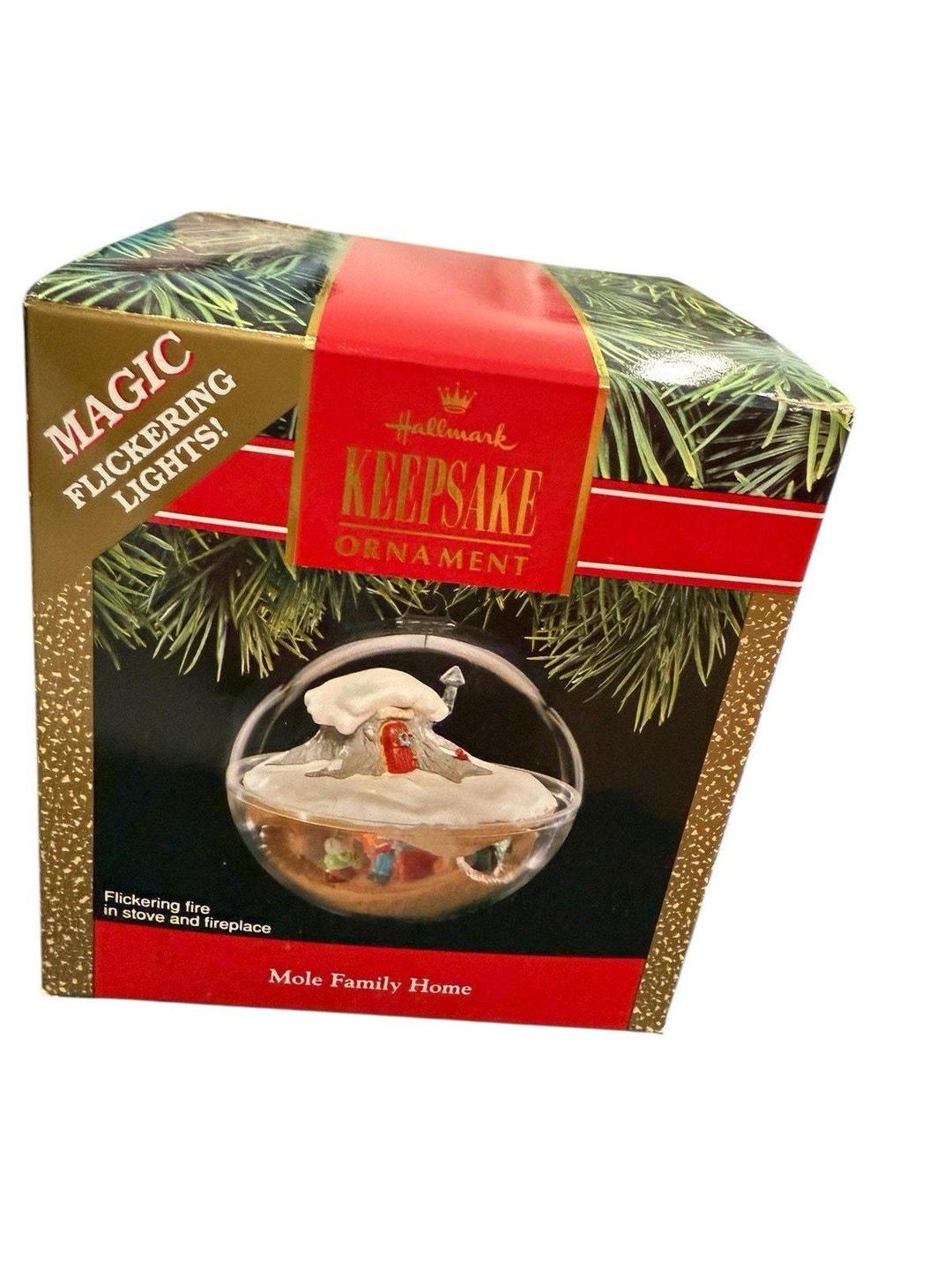 1991 Hallmark Mole Family Home Magic Flickering Lights Christmas ...
