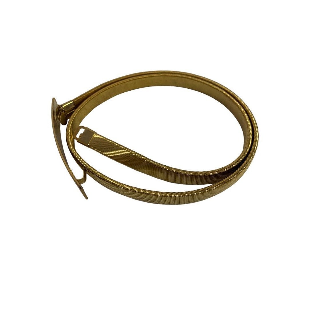 Vintage Goldtone Slinky Skinny Stretch Belt Women's 27-40 - Etsy
