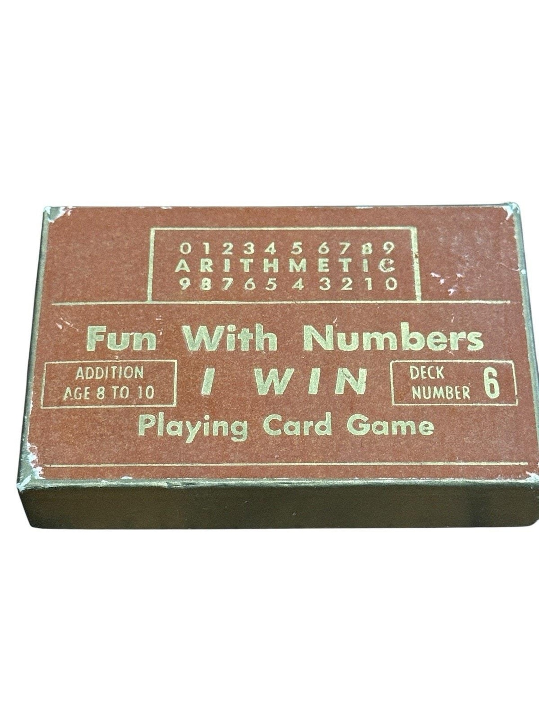 VTG 1951 Fun With Numbers I WIN Playing Card Game NOS #6 Addition Home ...