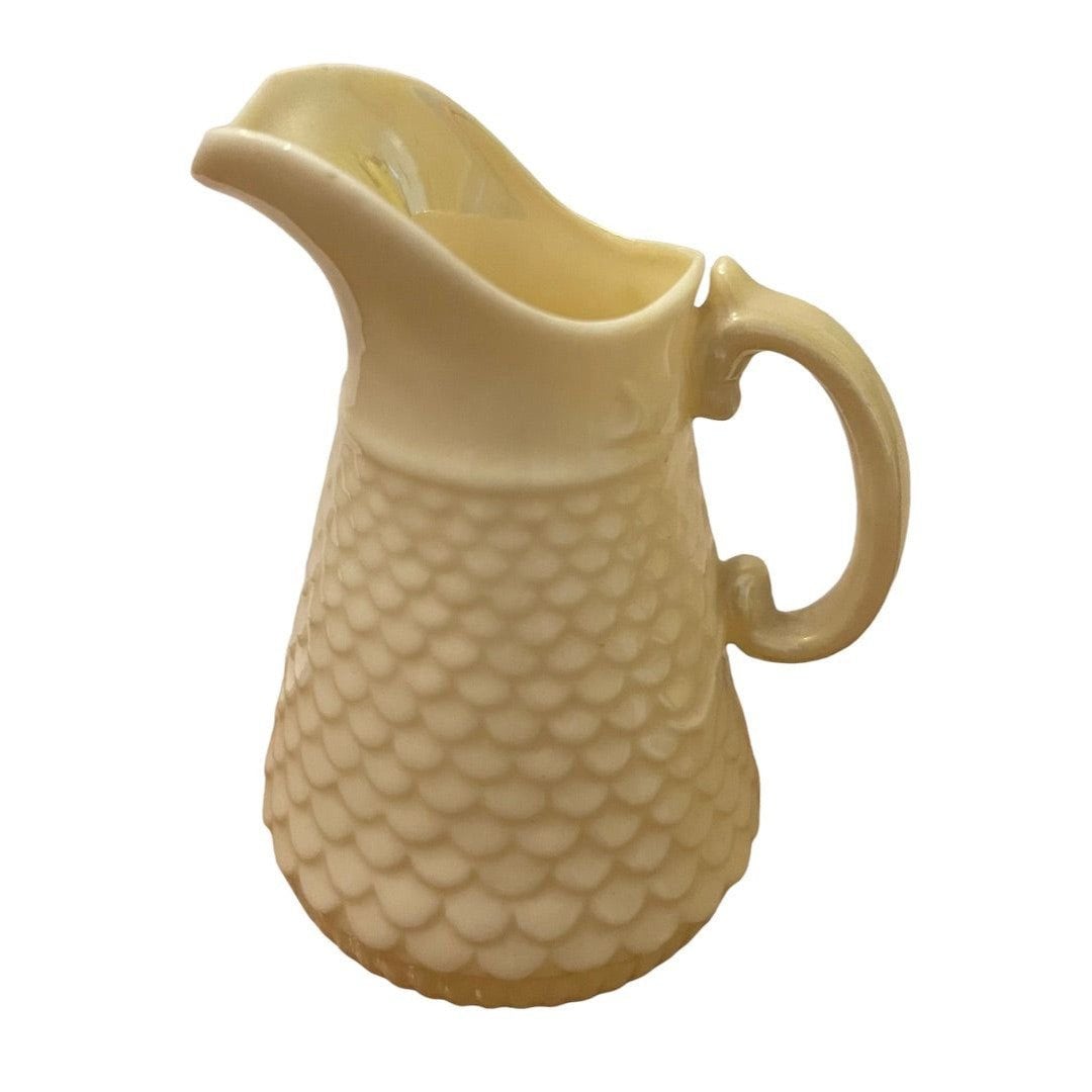 Vintage Belleek Kilkenny Irish Fish Scale Creamer Miniature Milk ...