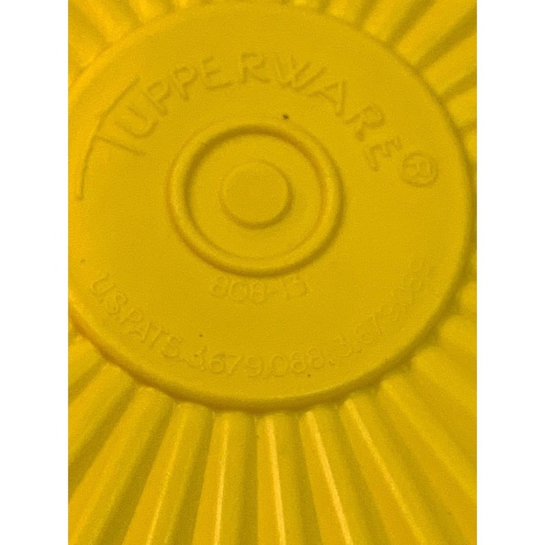 Vintage Tupperware Yellow Canister 807-2 Starburst Lid 808-13 7.5"h X 6 ...