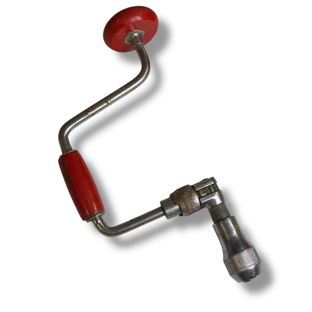 Vintage Hand Drill Lustre Line Products Philadelphia PA Tool 13 Inch - Etsy