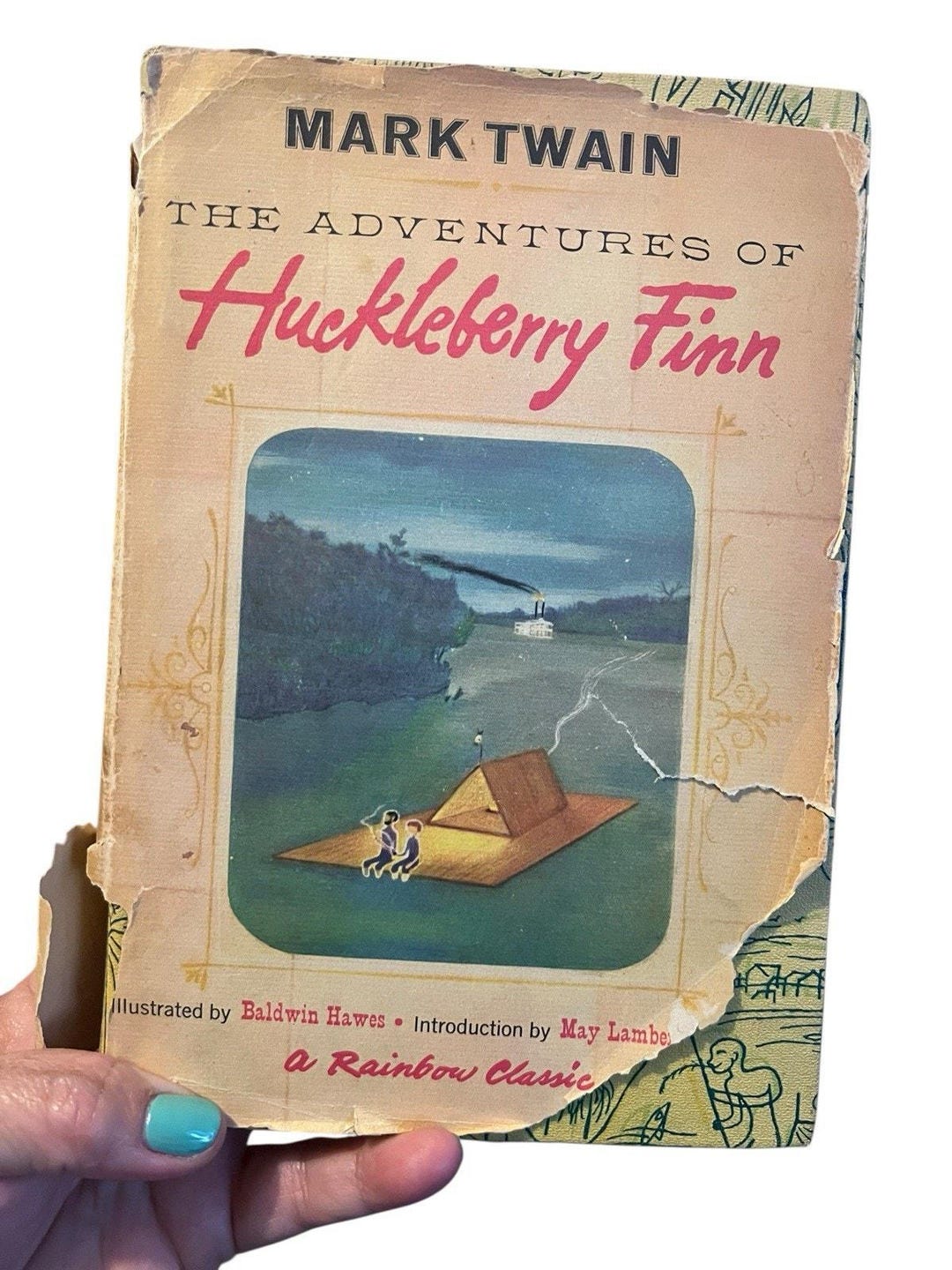 The Adventures of Huckleberry Finn by Mark Twain Vintage Hardcover 1947 ...