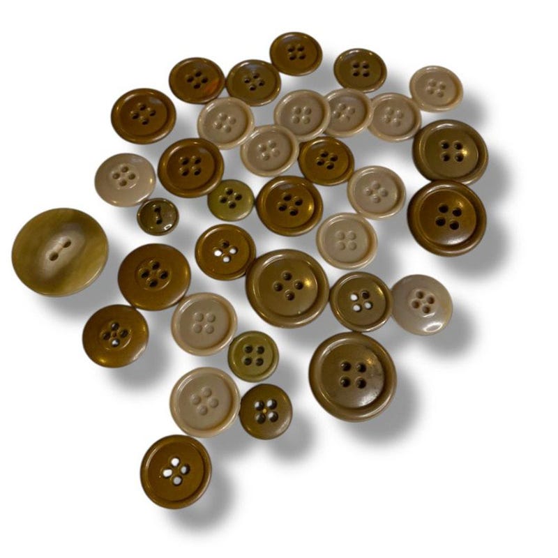 Taupe Buttons - Etsy