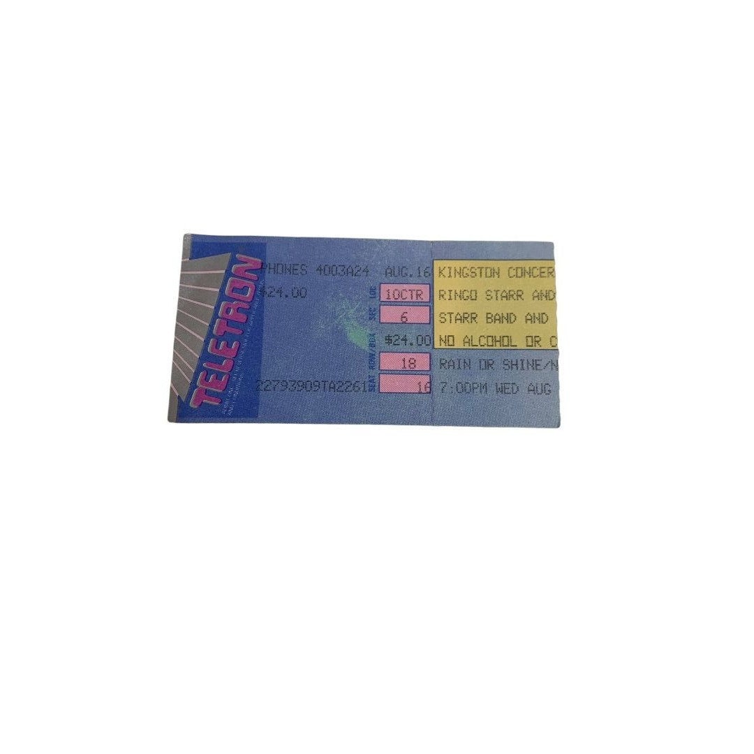 Ringo Starr and the All-starr Band Used Ticket Stub August 16 Ticketron ...