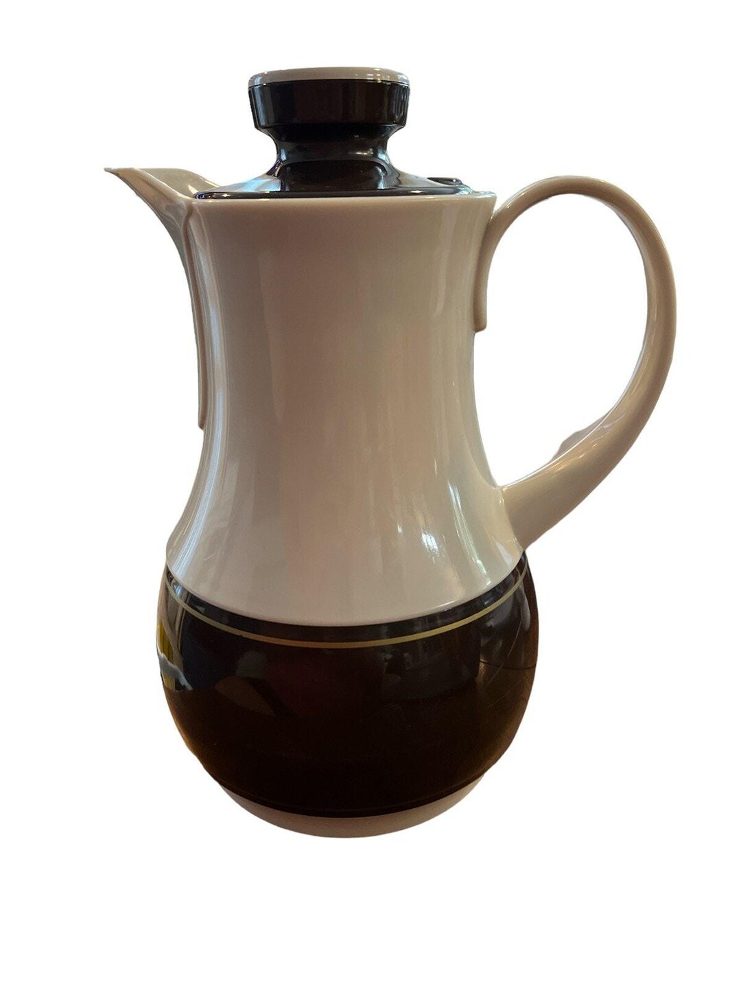 Vintage THERMOS Tan Brown Coffee Butler Ingried Thermal Carafe #570 ...