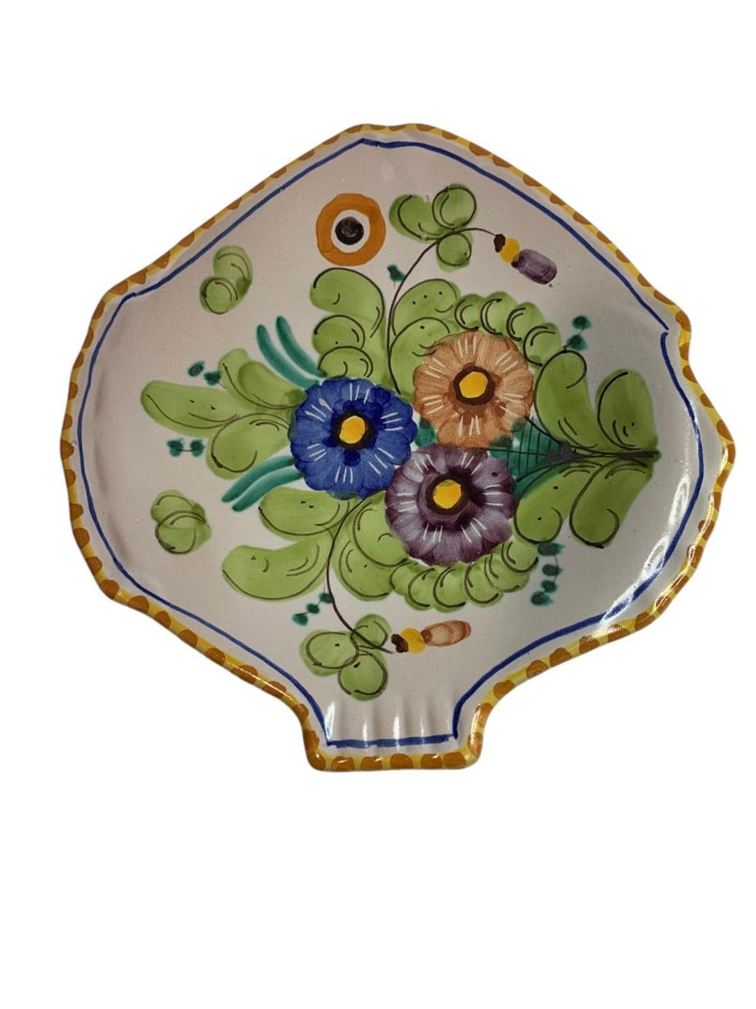 Solimene Vietri Midcentury Floral A63 Plate Italy Pottery 9 Inch - Etsy