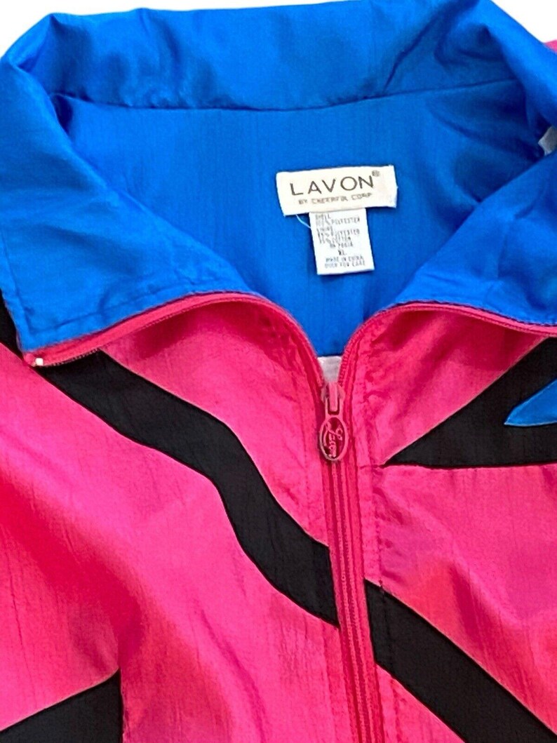 XL Vintage Lavon Tracksuit 90s Windbreaker Set Track Pants Lined Womens ...