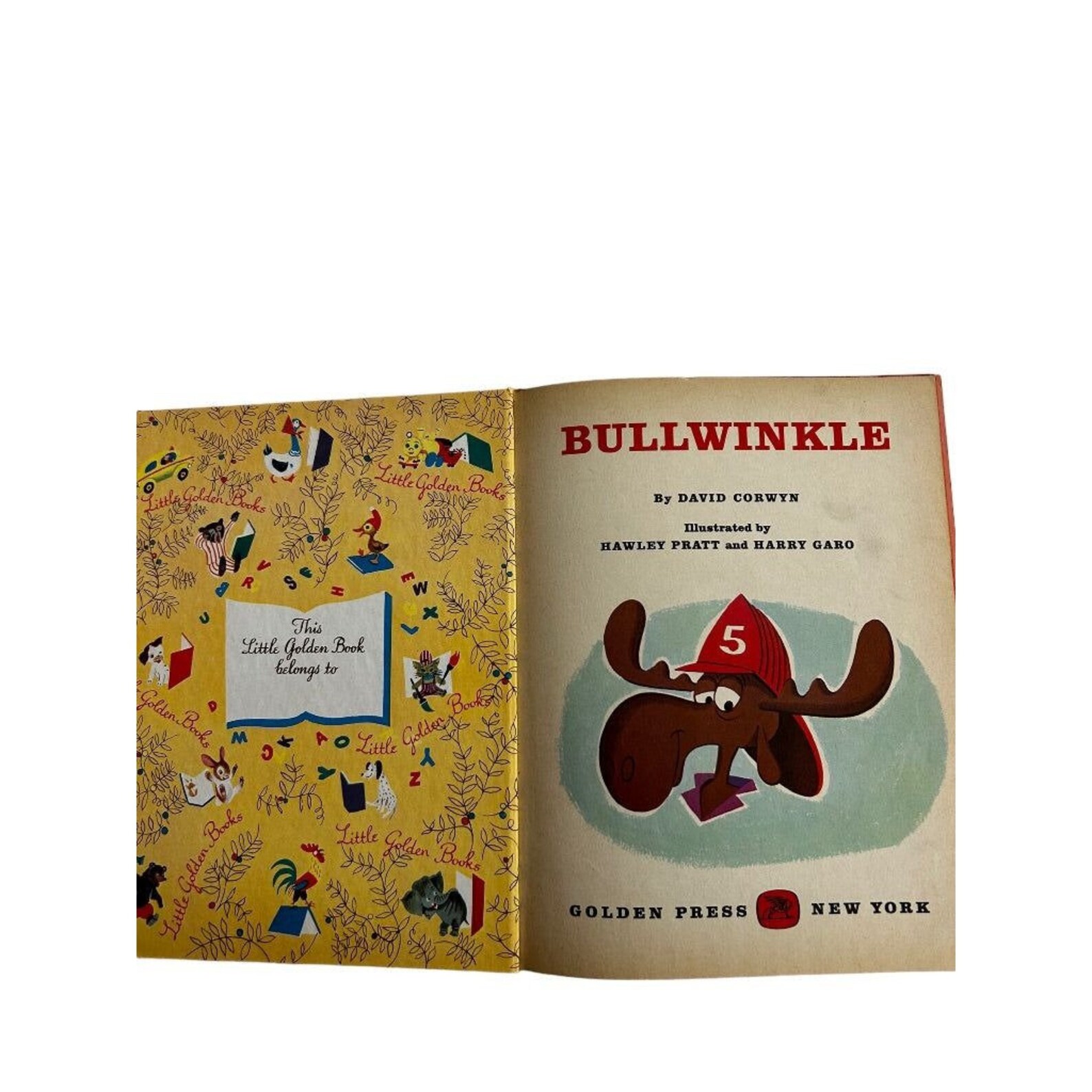 Lot of 3 Vintage A Little Golden Book Christmas Bullwinkle Baby - Etsy