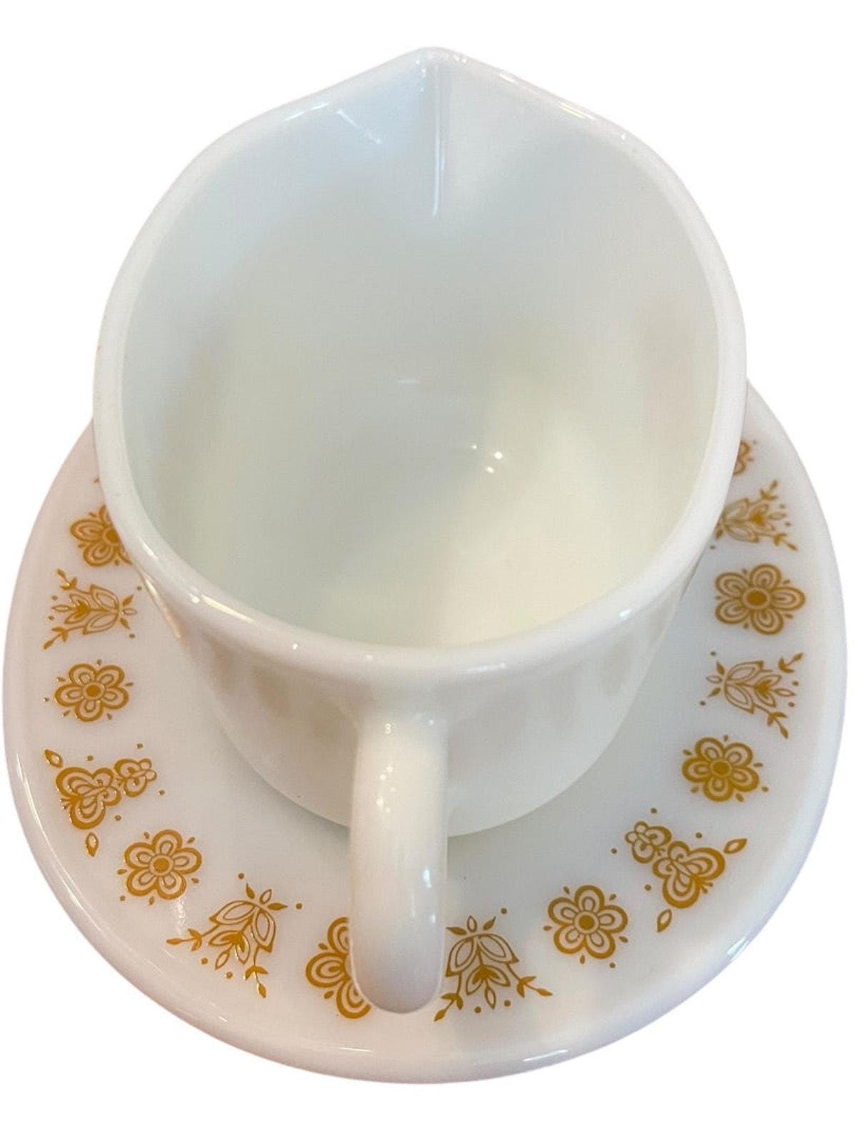 Vintage Corning USA Pyrex Butterfly Gold Gravy Boat Drip Plate - Etsy