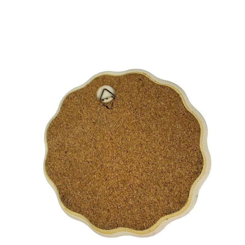 Vintage Ceramic Daisy Trivet Wall Hanging Cork Backed 6"d - Etsy