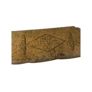 Antique Fire Brick Salvage "mack MANUFG Co" Circa 1900 9.2" X 2.9" X 3. ...