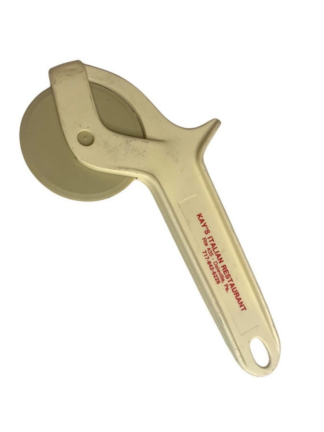 Vintage Plastic Promotional Pizza Cutter Kays Italian Daleville PA - Etsy
