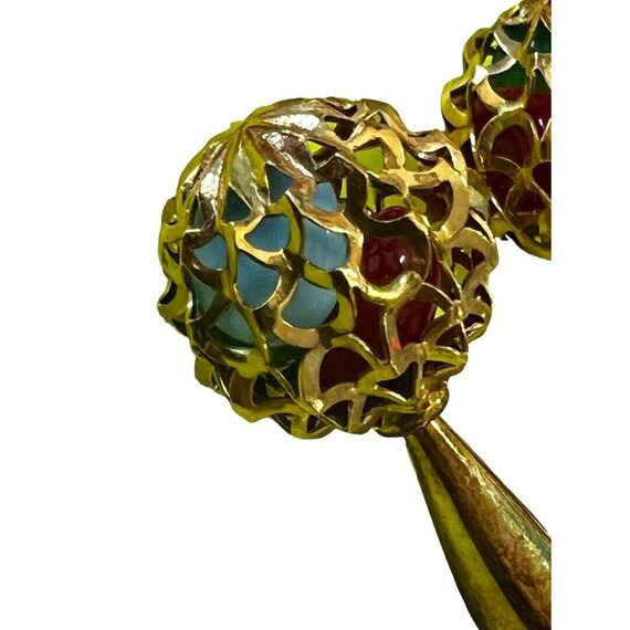 14k Gold Vintage Maracas Pendant Charm Stone Shakers … - Gem