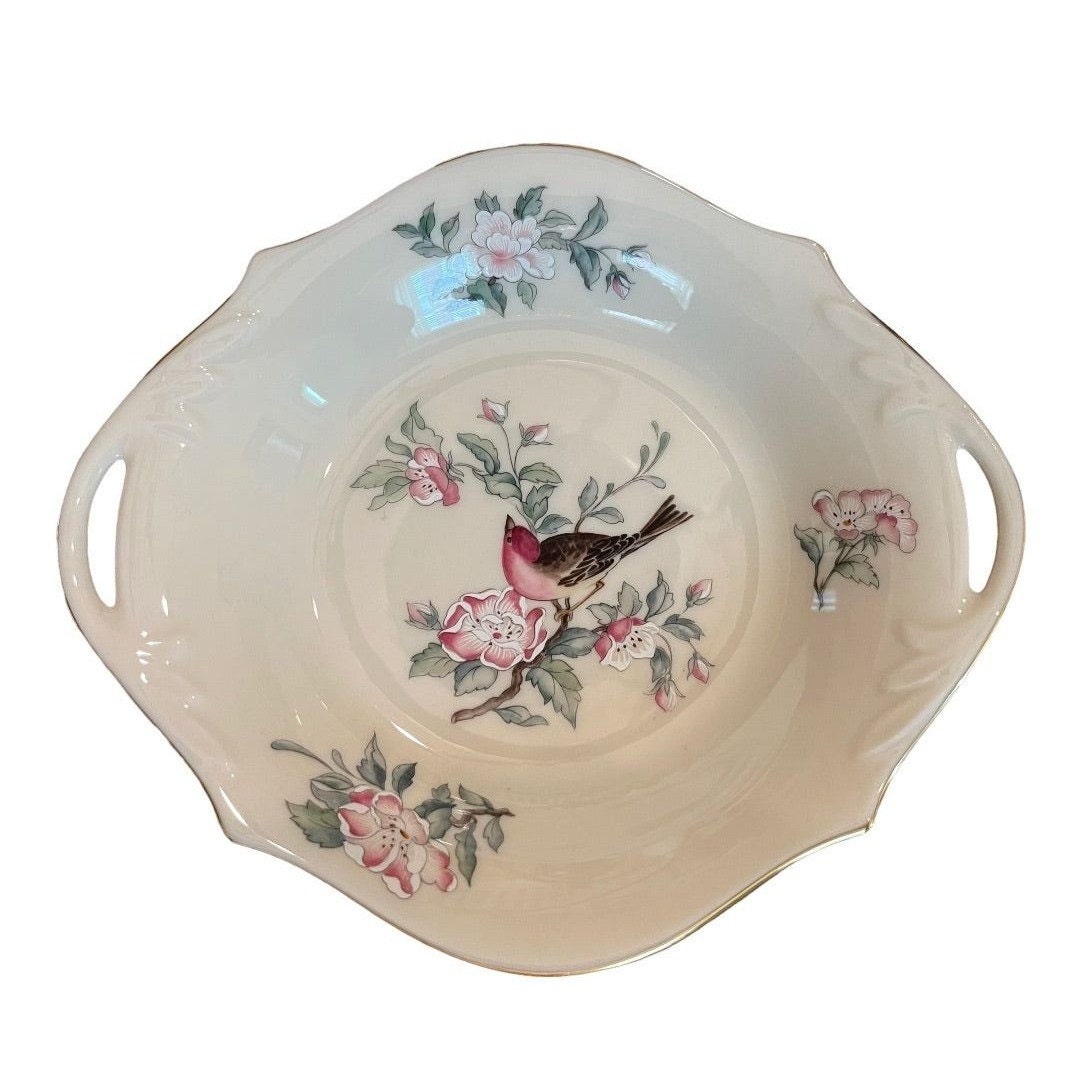 Vintage Lenox Serenade Candy Dish Hand Decorated With 24K Gold Trim 8 X ...