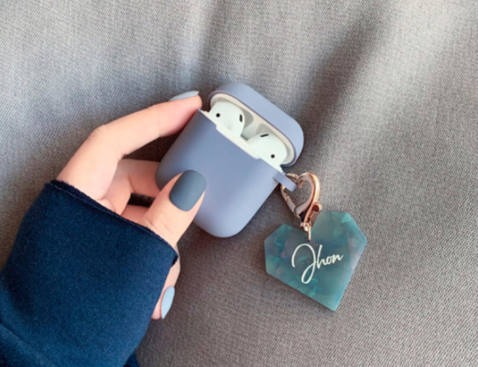 Custom Airpod Casepersonalized Airpods Case Heartcustom Name | Etsy