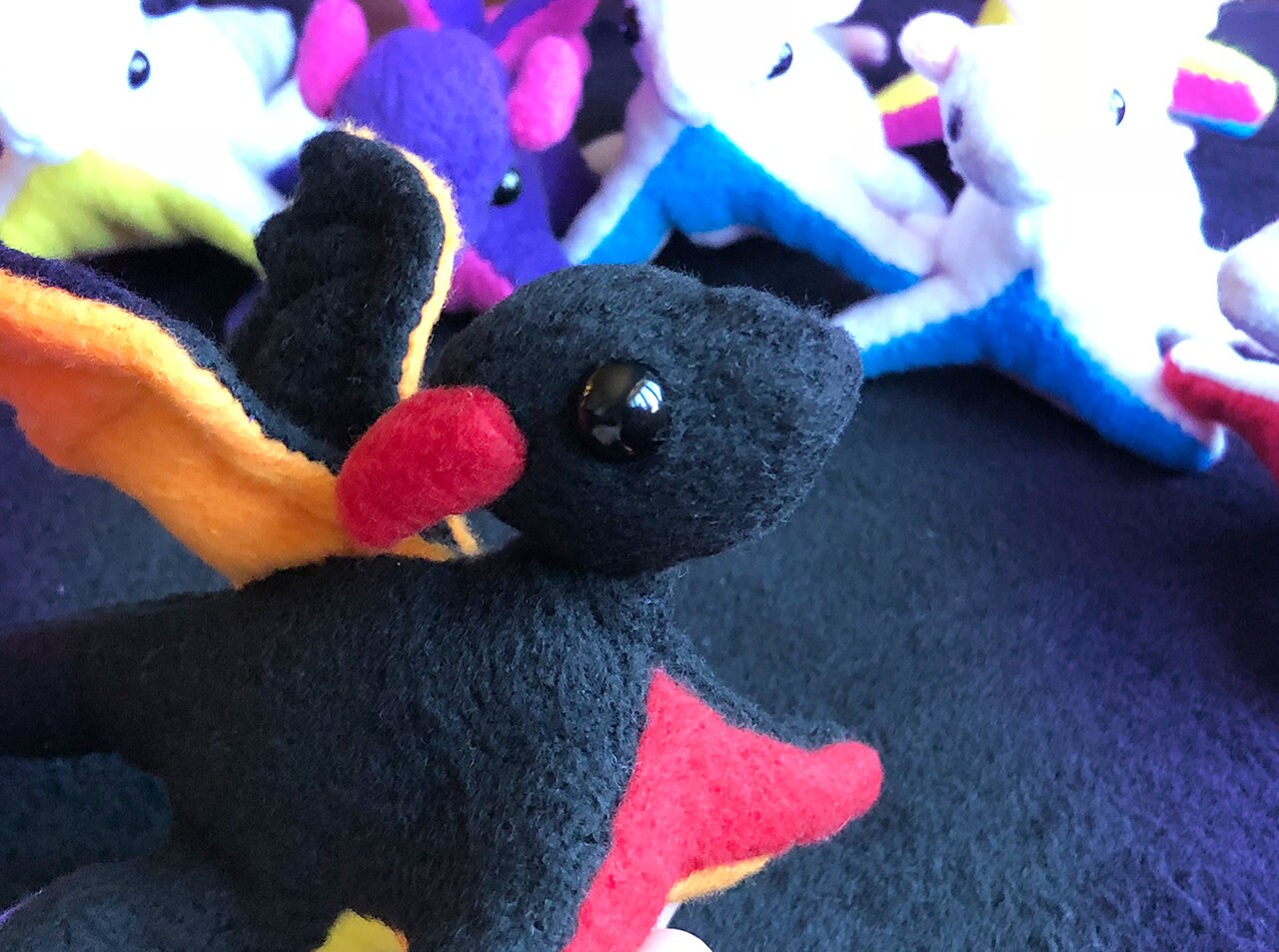 LGBT Miniature Plush Dragons 7 Inch Hand-sewn - Etsy