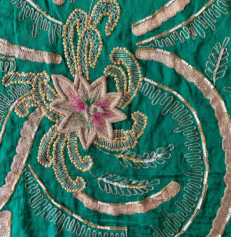 Antique Wall Decor Embroidered Silk Antique Embroidery - Etsy