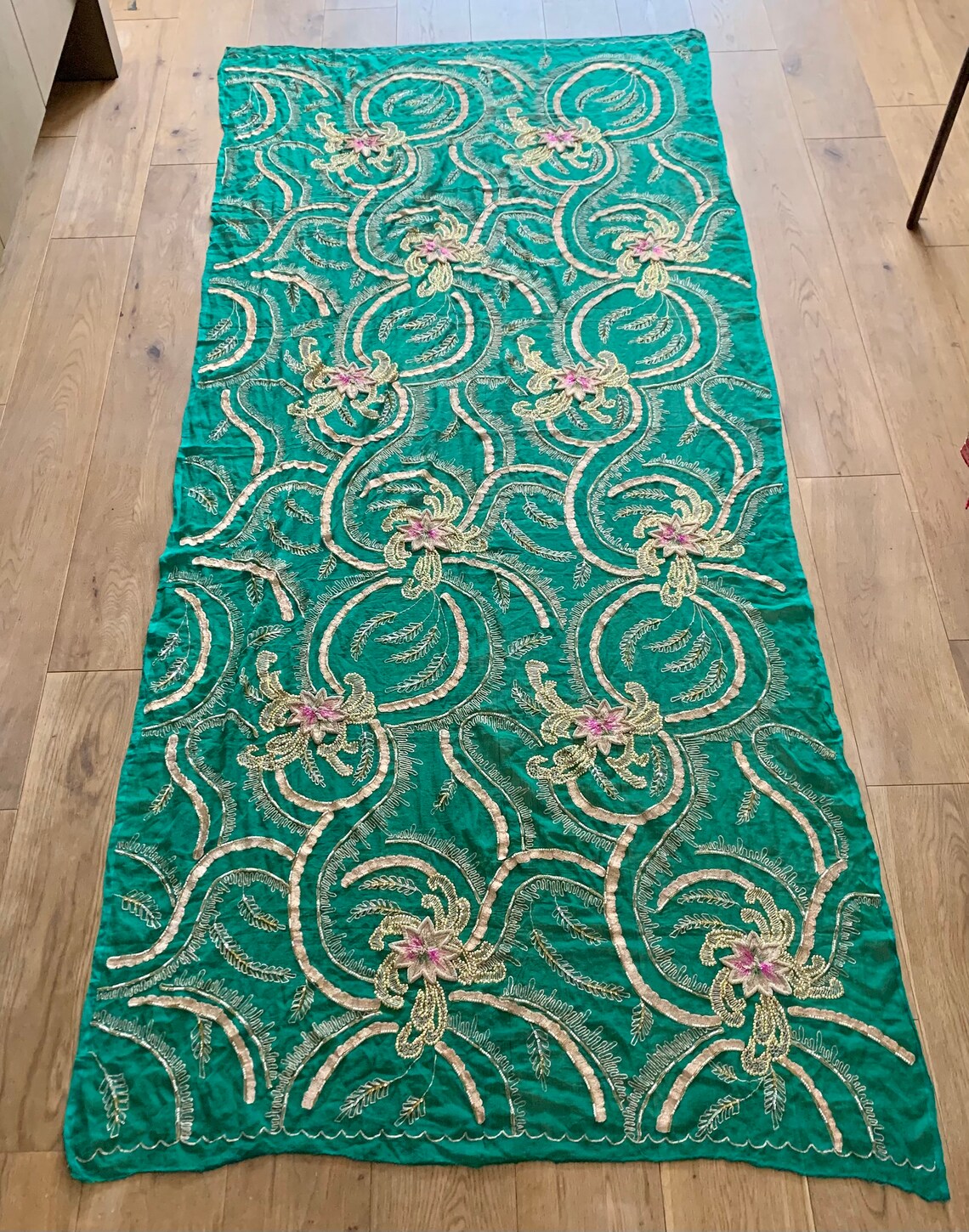 Antique Wall Decor Embroidered Silk Antique Embroidery - Etsy