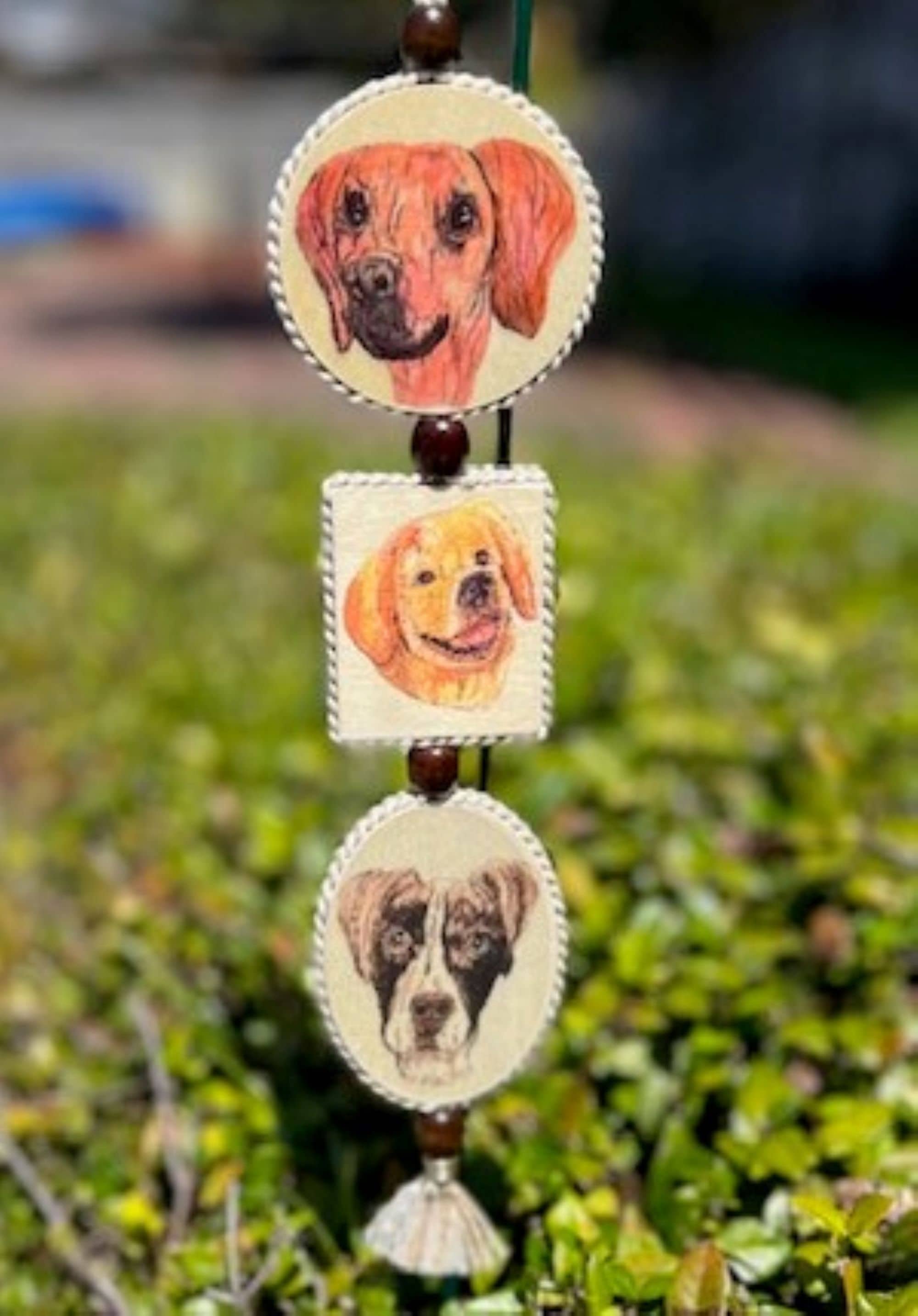 Decorative Wall Medallion, Wall Decoration, Dog Themed Wall Decor, Dog ...