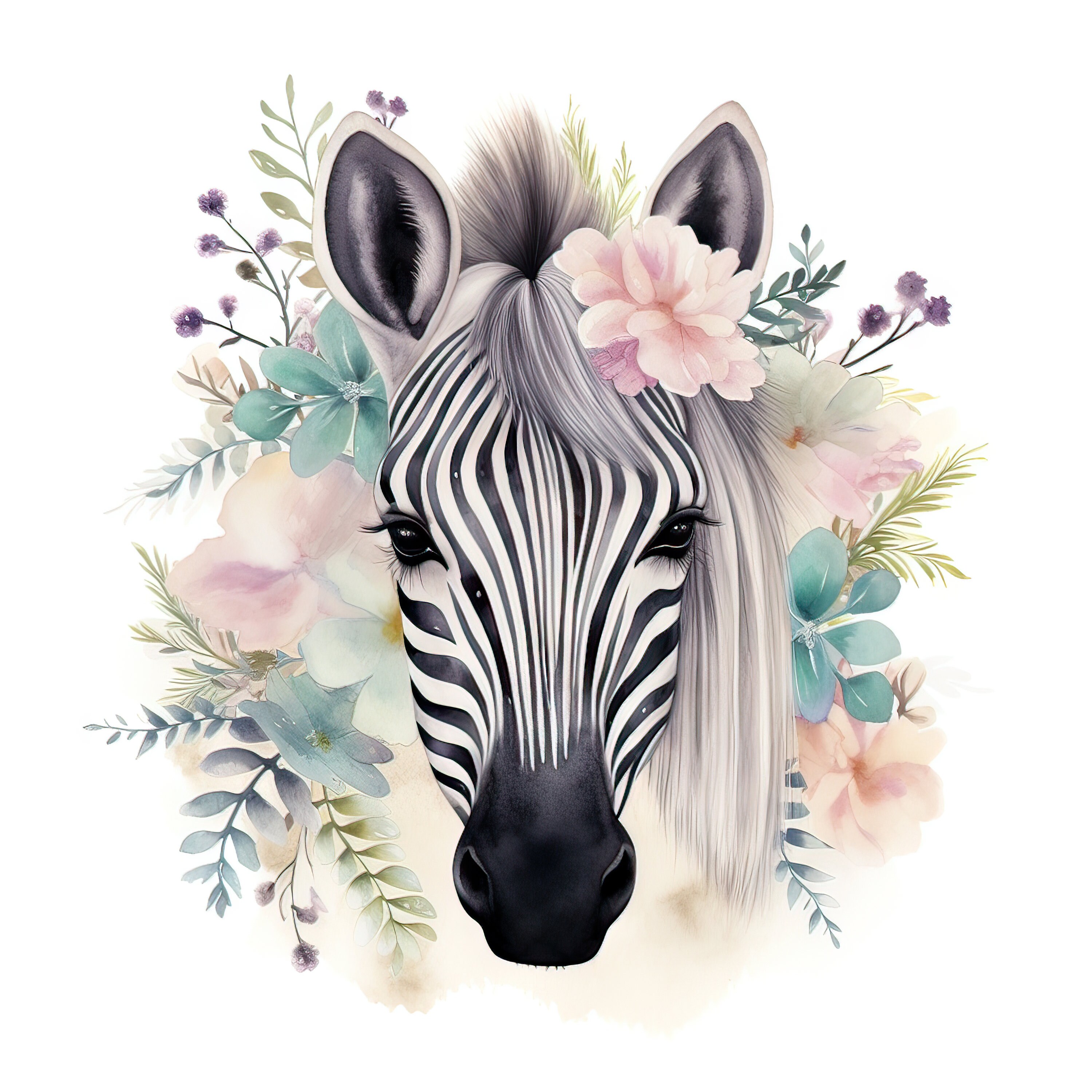 Zebra Clipart 12 High Quality JPG, Digital Download, Digital Art for ...