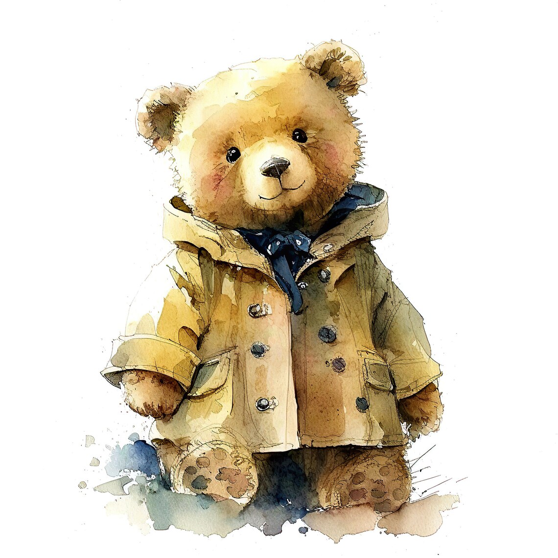 High-quality Teddy Bear Clipart Digital Download for Craft Projects ...