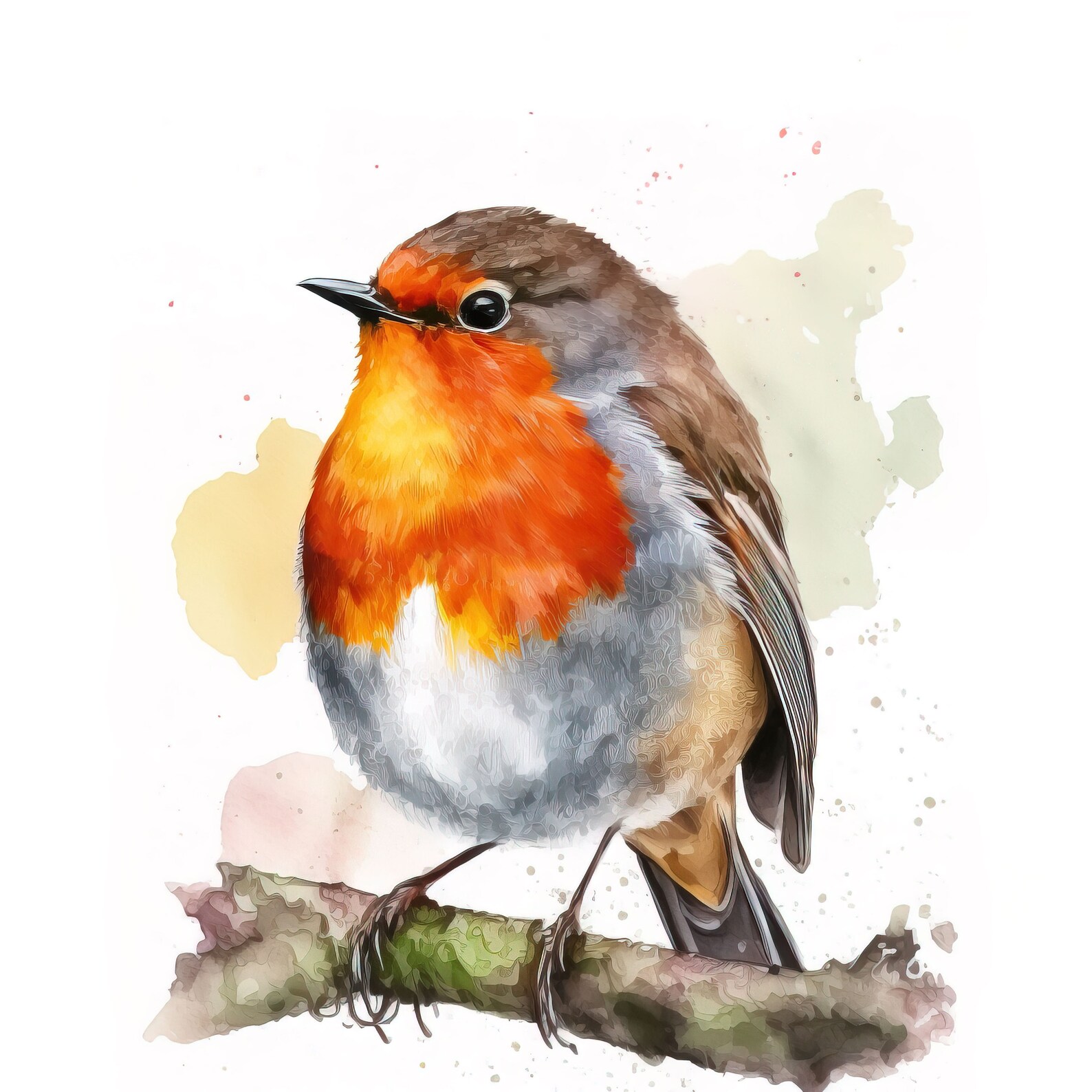 Cute Robin 12 JPG, Digital Download, Commercial Use, Clipart for Craft ...