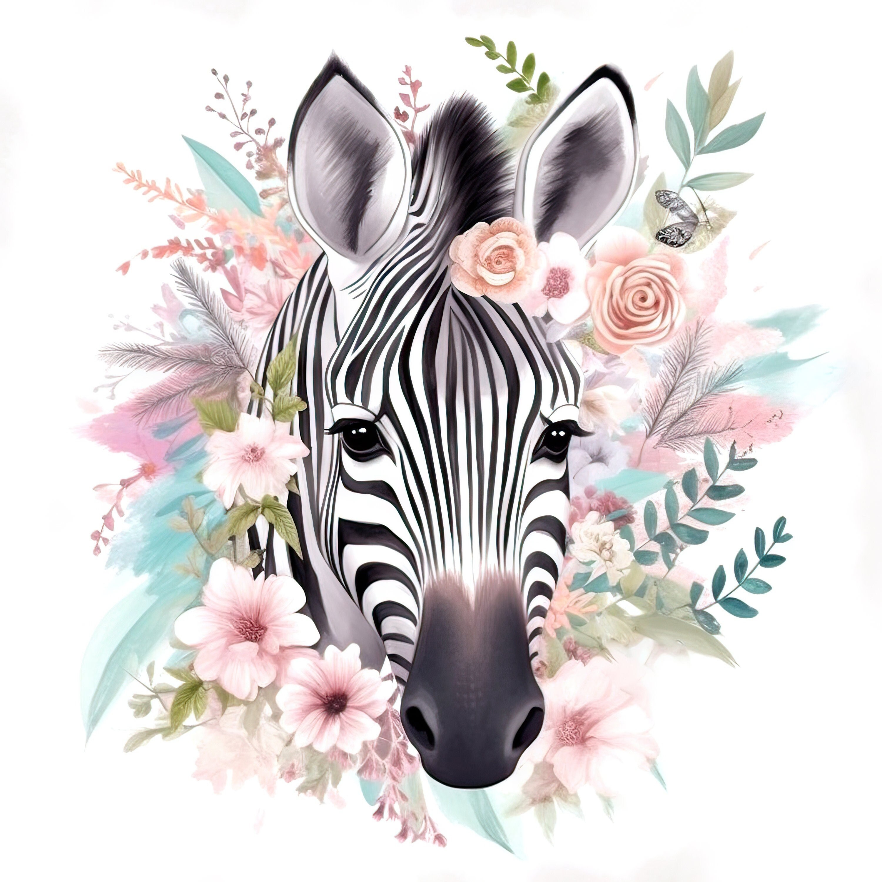 Zebra Clipart 12 High Quality JPG, Digital Download, Digital Art for ...