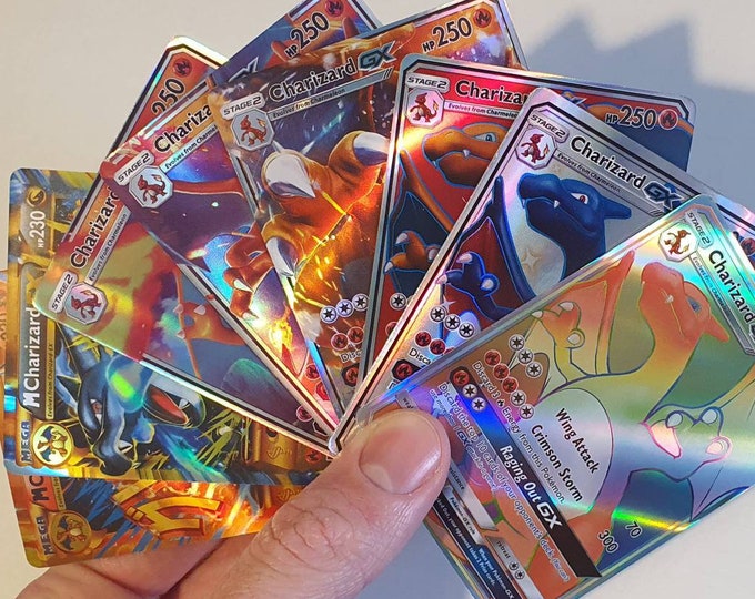8 Charizard Cards Super Bundle Custom Made Pokemon Cards - Etsy