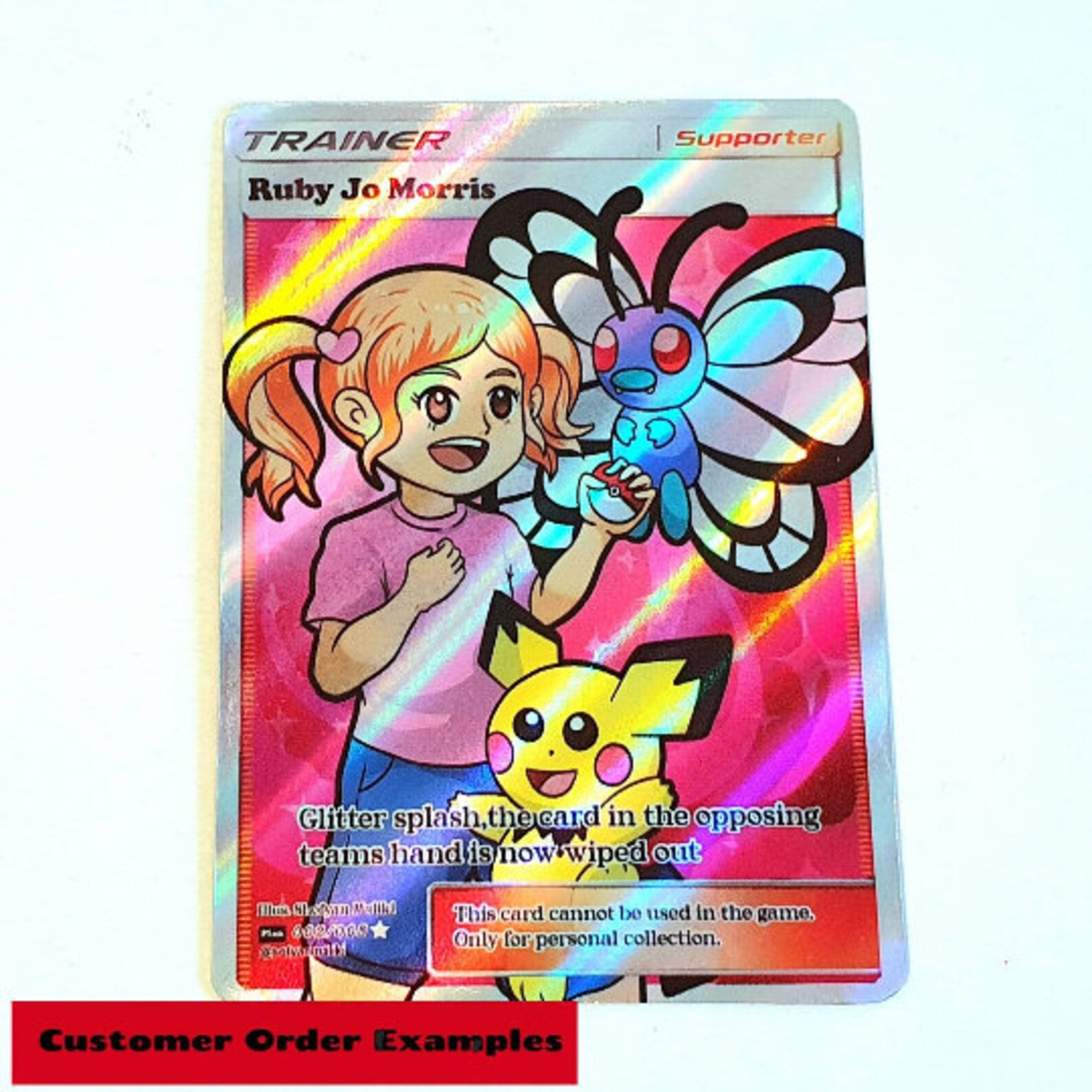 Create Your Own Custom Pokemon Card Custom Made Holographic Etsy