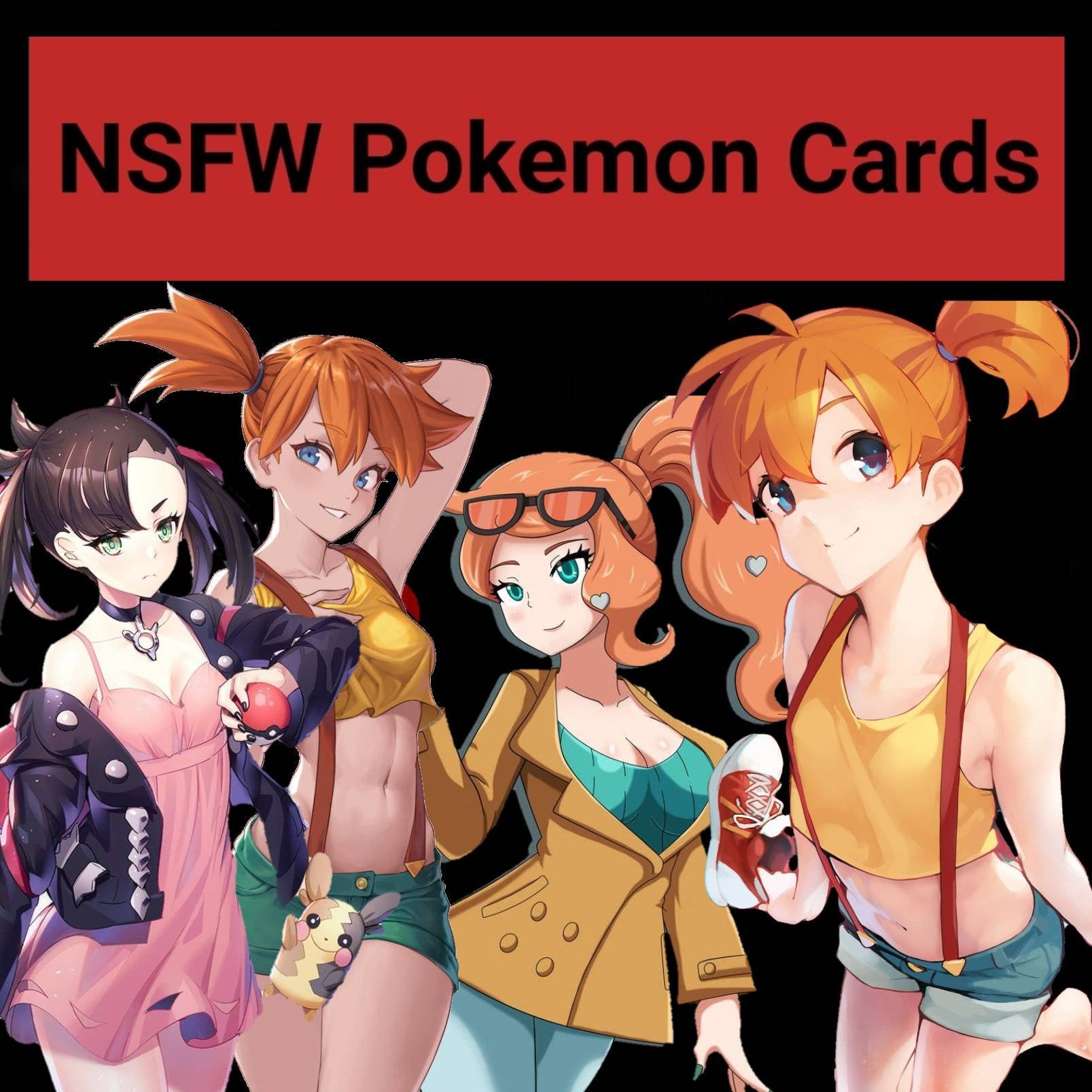 Nsfw Holographic Pokemon Kaarten Op Maat Gemaakt Etsy