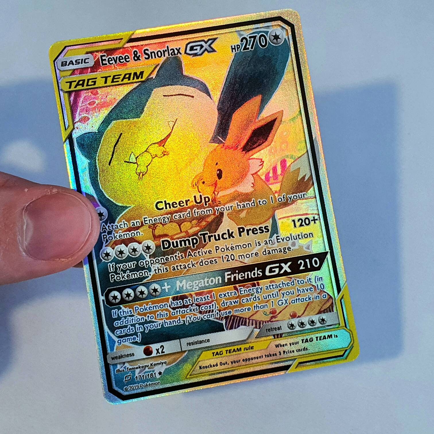 Custom Made! Love Snorlax GX Card Toys & Games Card Games Games ...