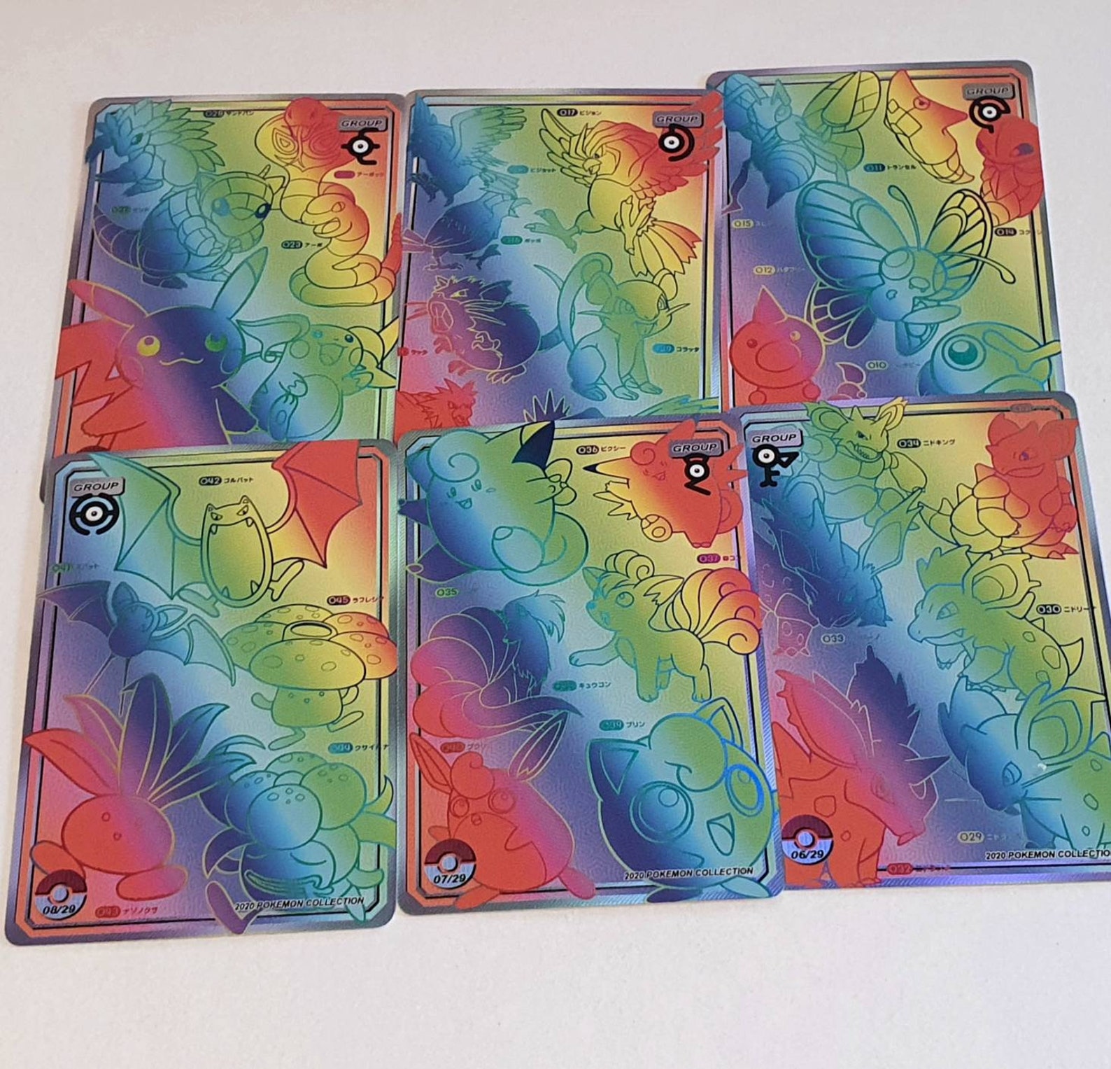 5 Rainbow Pokemon Cards HOLOGRAPHIC Random Custom Made | Etsy