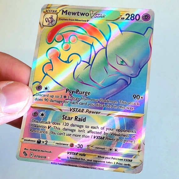 Pokémon Go Mewtwo Vstar Rainbow Rare - munimoro.gob.pe