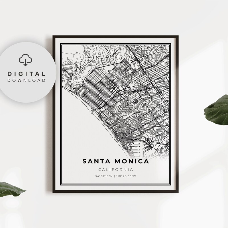 Santa Monica Poster - Etsy